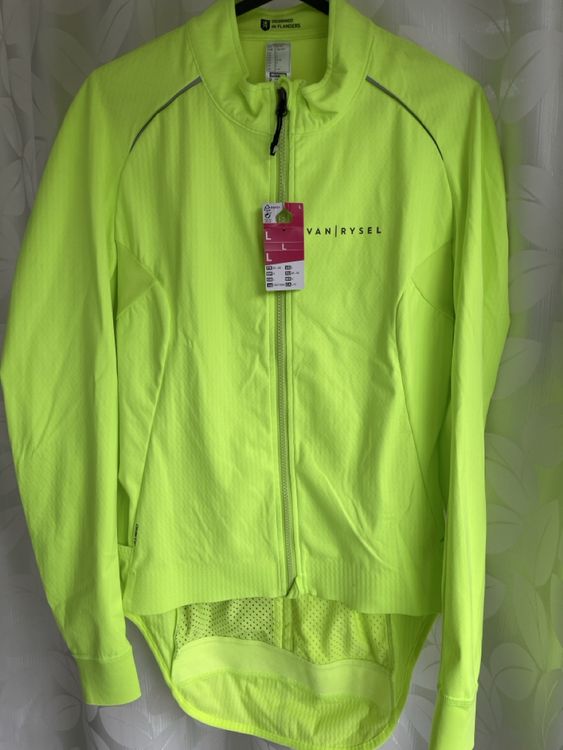 Neon Yellow Cycling Jacket Van Rysel Size L Men | Kaufen auf Ricardo