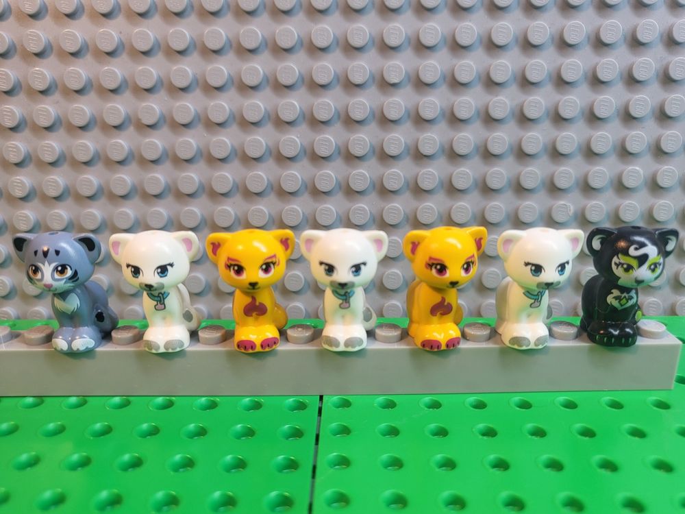 7 Lego - Tiere, Lego Friends Katzen ins weiss, gelb, schwarz (D ...