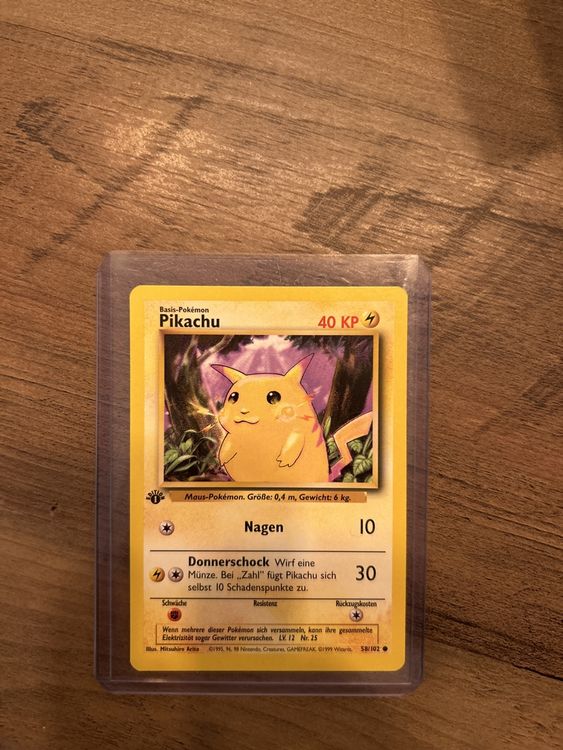Pikachu first Edition (Neu (gemäss Beschreibung)) in Schönenwerd für ...