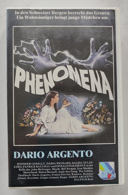 VHS -Phenomena - Dario Argento - Jennifer Conelly NEW VISION (Gebraucht) in Ueberstorf für CHF 9 ...