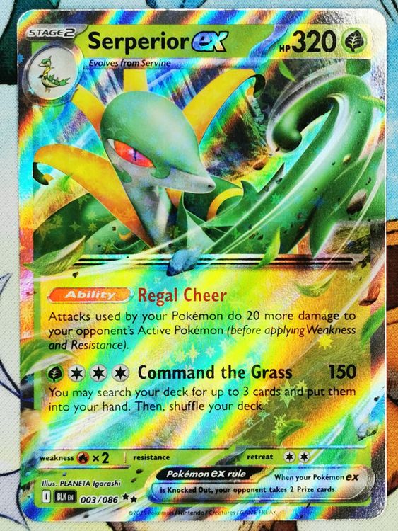 Pokemon Serperior ex RR 003/086 Black Bolt EN (Neuf (Voir description)) à Cousset pour CHF 0.85 ...