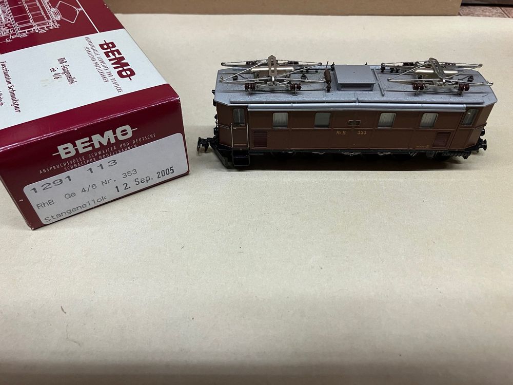 Bemo 1291 113 RhB Ge 4/6 353 braun, H0m Analog, für Bastler (Gebraucht) in Neuendorf für CHF 77 ...