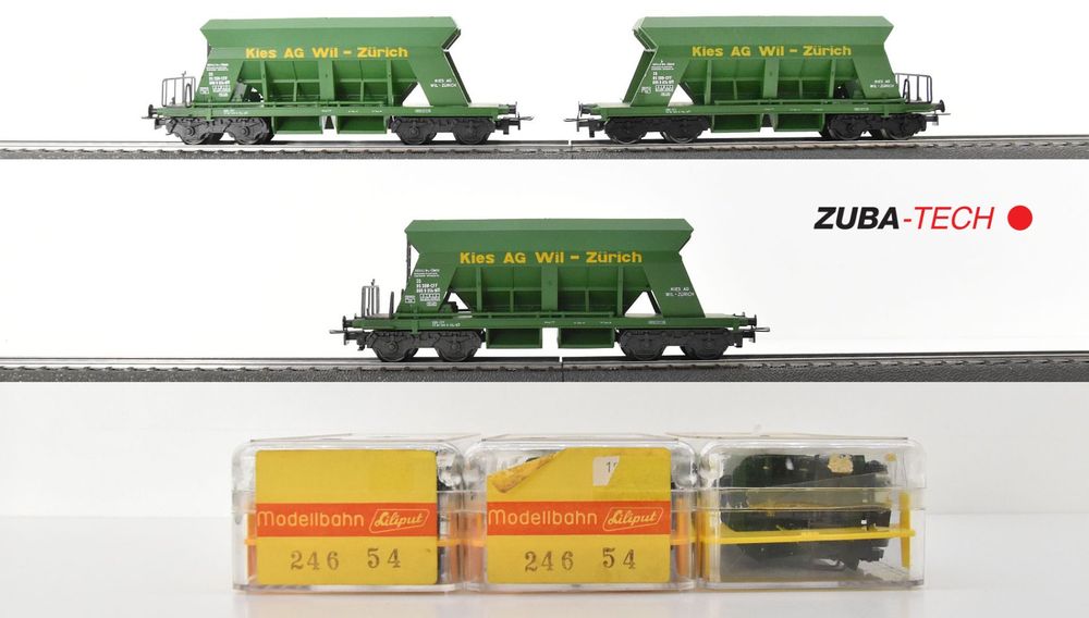 Liliput 3x Selbstentladewagen der SBB H0 WS mit OVP | Kaufen auf Ricardo
