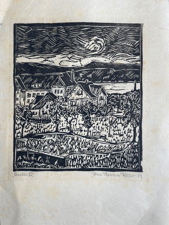 Jean Theodor Keller Holzschnitt Handsigniert (Gebraucht) in Baar für CHF 10 – mit Lieferung auf ...