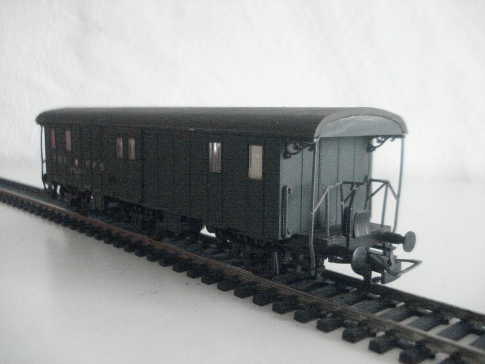 Wabu H0: Oldtimer-Gepäckwagen D3 der SBB, 3-achsig, ohne OVP | Kaufen ...
