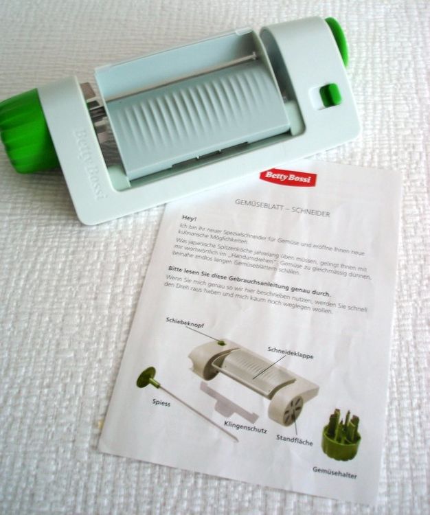 Betty Bossi Gemüseblatt-Schneider, hauchdünn schneiden (Gebraucht) in Regensdorf für CHF 12 ...