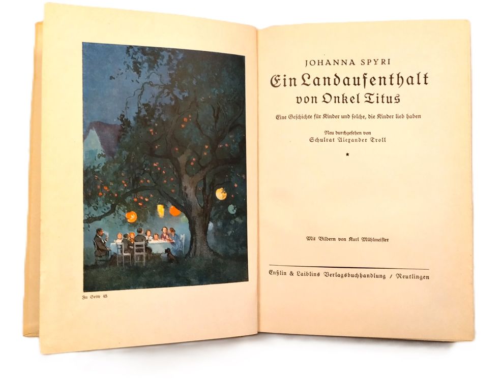 Ein Landaufenthalt von Onkel Titus / Johanna Spyri Buch 1935 (Gebraucht ...