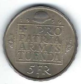 5 Franken 1936 Wehranleihe Silber | Kaufen auf Ricardo