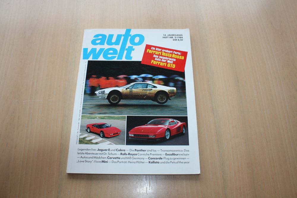 Auto Welt Heft Nr.14 AUTO Becker 2/1984 (Gebraucht) in Wikon für CHF 9 ...