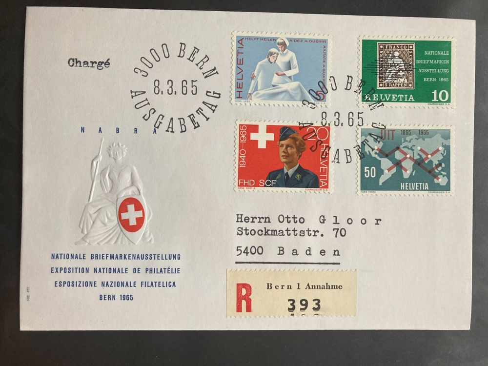 CH 1965 R-FDC Ereignisse Frühjahr (Gebraucht) in Liestal für CHF 2 – mit Lieferung auf Ricardo ...