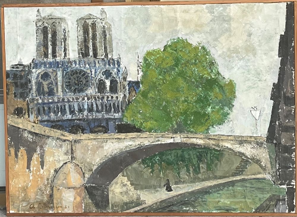 Grosse Gemälde mit Brücke , Unl. Sig. (Gebraucht) in Root für CHF 19 – mit Lieferung auf Ricardo ...