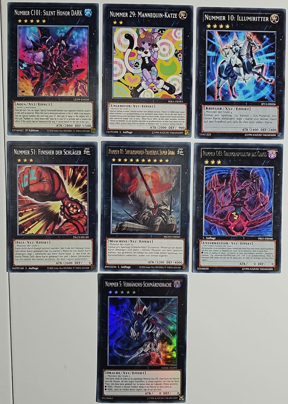 Yugioh XYZ Monster Karten Nummer Karten Extra Deck Sammlung (Neu ...