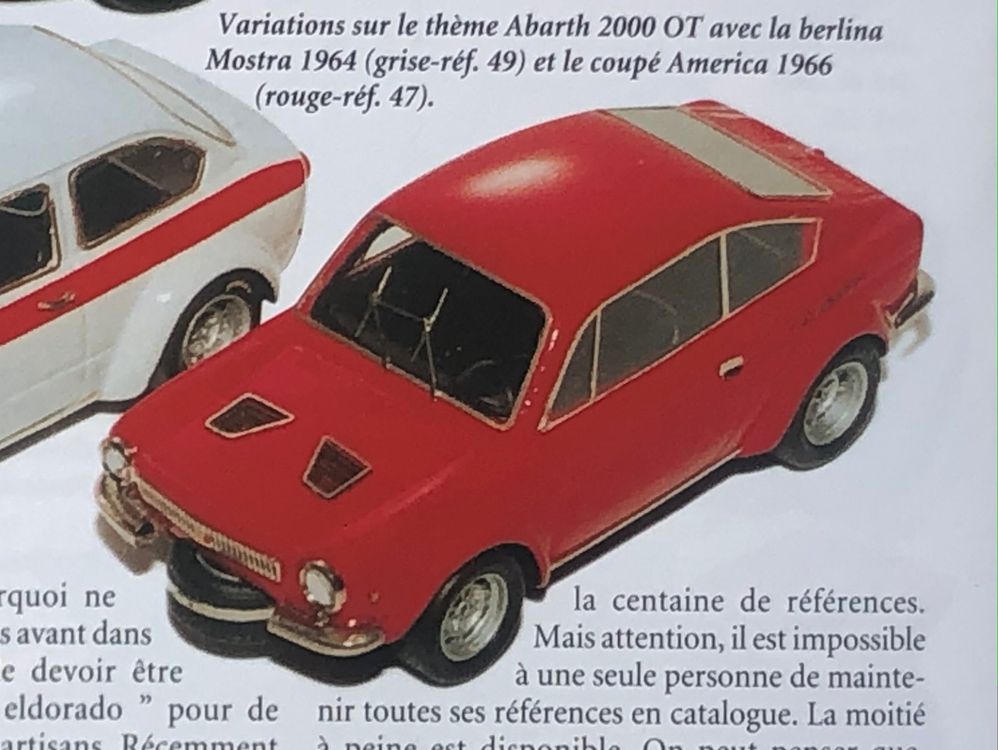 FIAT ABARTH OT 2000 COUPE AMERICA – BV BARNINI Bausatz 1/43 (Neu (gemäss Beschreibung)) in ...
