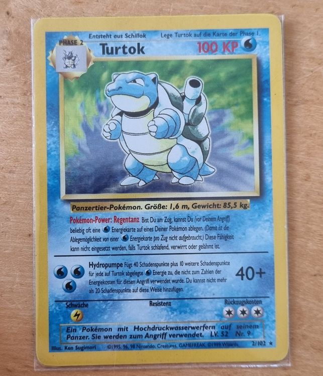 Pokemon trading card Turtok Base Set (Gebraucht) in Wädenswil für CHF ...