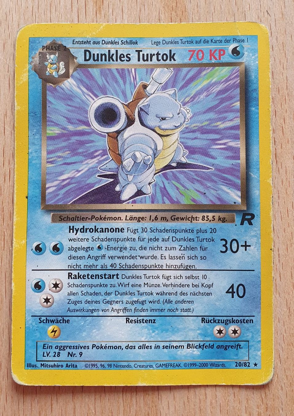 Pokémonkarte Dunkles Turtok 20/82 rare, DE, 1999-2000 (Gebraucht) in ...