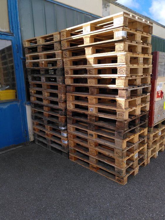 palette Euro / Europaletten / EPAL Paletten / Europalette (Gebraucht) in Vuiteboeuf für CHF 5 ...