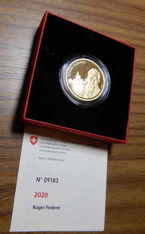 50 Fr Gold, 2020 Roger Federer (Neu und originalverpackt) in Luzern für CHF 900 – mit Lieferung ...