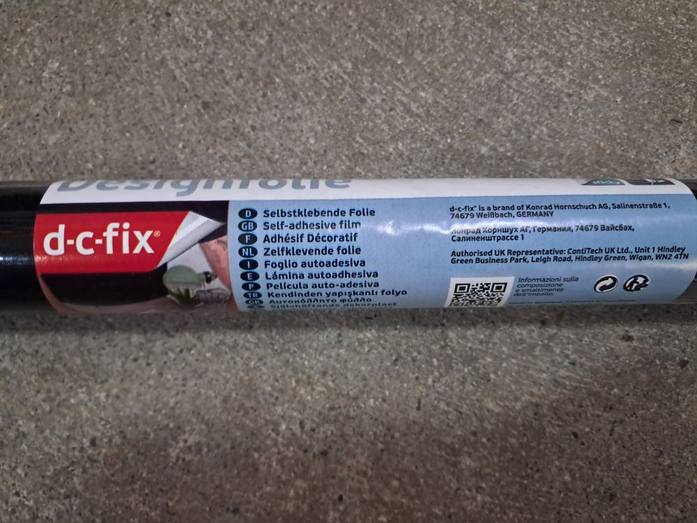 NEU! d-c-fix Designfolie Schwarz, Selbstklebende Folie (Neu und ...