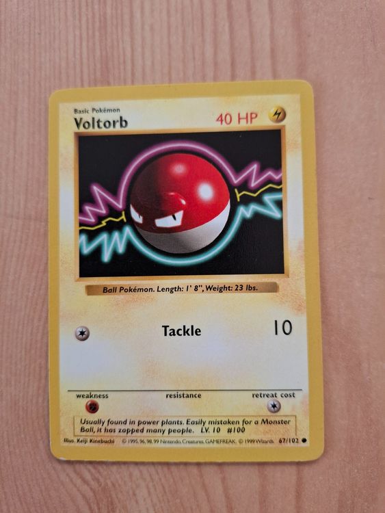 Pokemon Voltorb Base Set Shadowless 67/102 (Gebraucht) in Giornico für ...