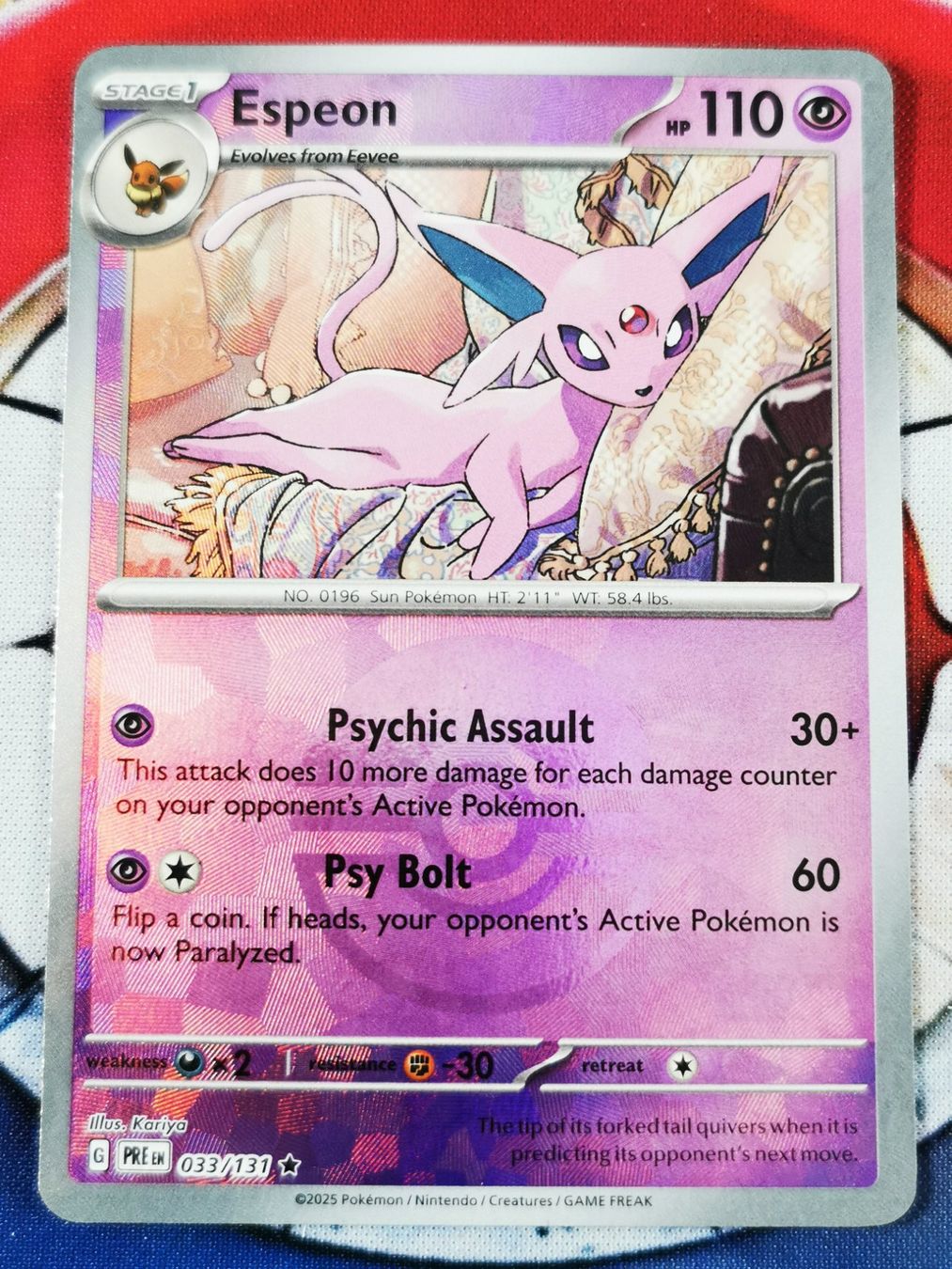 Pokemon Espeon 033 PokeBall Prismatic Evolutions EN (Neu (gemäss ...