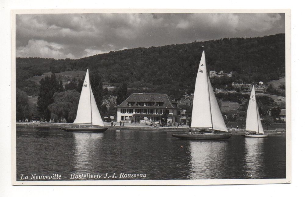 LA NEUVEVILLE Hostellerie J.-J. Rousseau, Stempel Berikon BD | Kaufen auf Ricardo