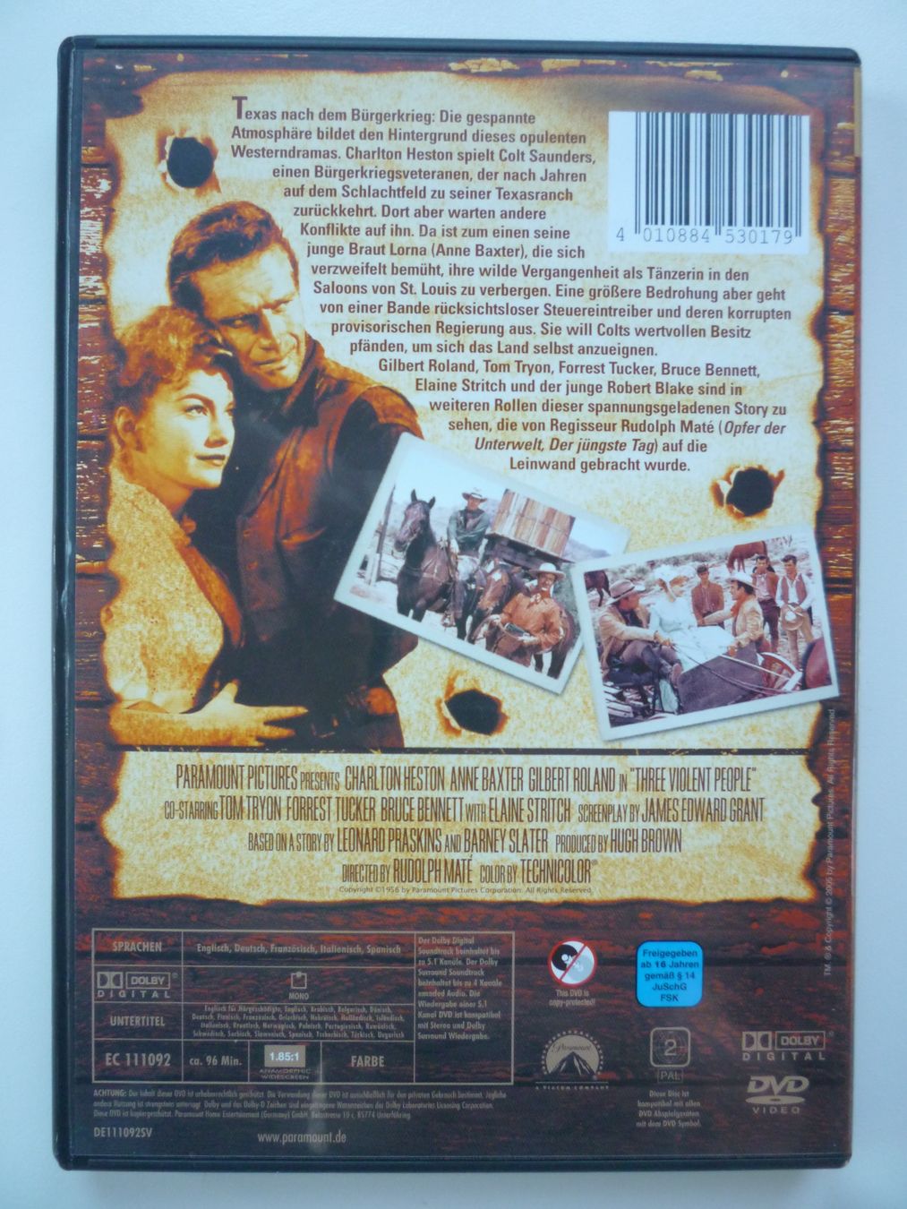 Rivalen ohne Gnade - Klassiker 1956 - Charlton Heston (Gebraucht) in ...