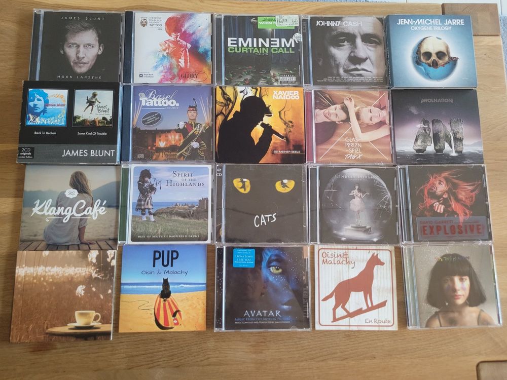 Pop/Rap/House/Indie CD Sammlung (Eminem, Sia, James Blunt) (Gebraucht ...