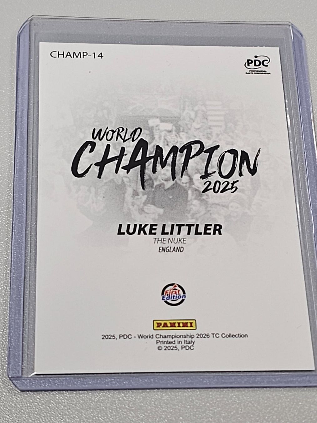 Darts 2026 PDC World Champ., Luke Littler, Worl Champion (Gebraucht) in ...