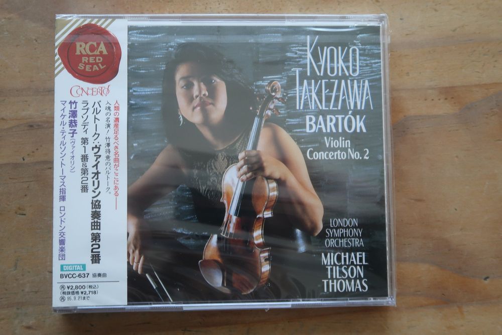 KYOKO TAKEZAWA - BARTOK VIOLIN CONCERTO - JAPAN NEUE OVP CD (Neu und ...