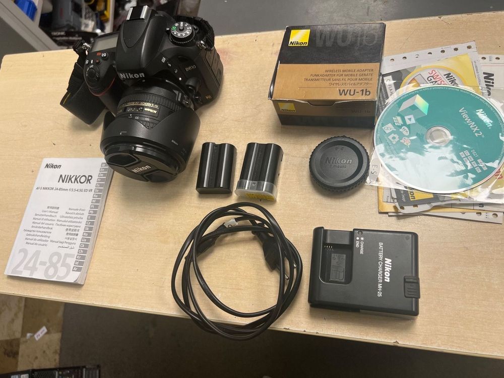 Set Nikon D610+Obj 24-85mm VR 1:3.5-4.5 G ED+Wlan adapter (Gebraucht ...