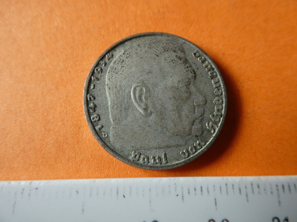 Dt. Reich 1938 D, 2 Reichsmark (Gebraucht) in Hinterforst für CHF 7 – mit Lieferung auf Ricardo ...