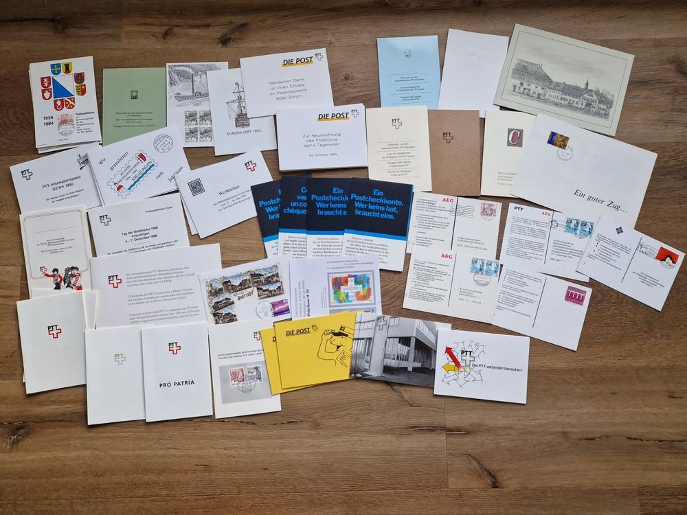 Give away Karten der PTT / Post mit Markenpräsent (Gebraucht) in ...