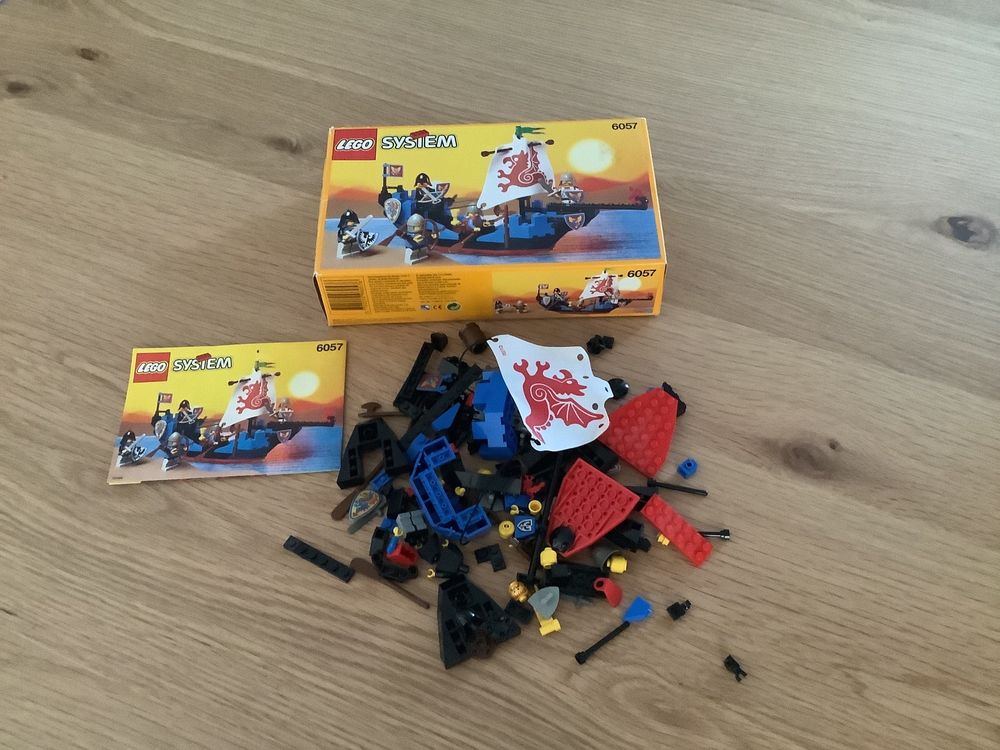 Lego Ritterboot Drache 6057 komplett mit Anleitung und Ovp (Gebraucht ...