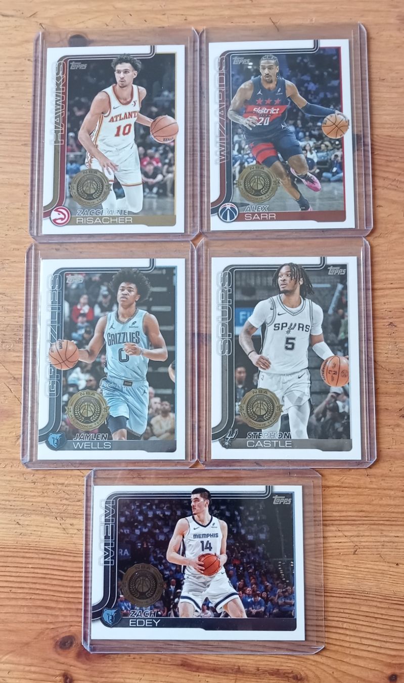 Topps 2025-26 All Rookie Team lot NBA cards (Neu (gemäss Beschreibung ...