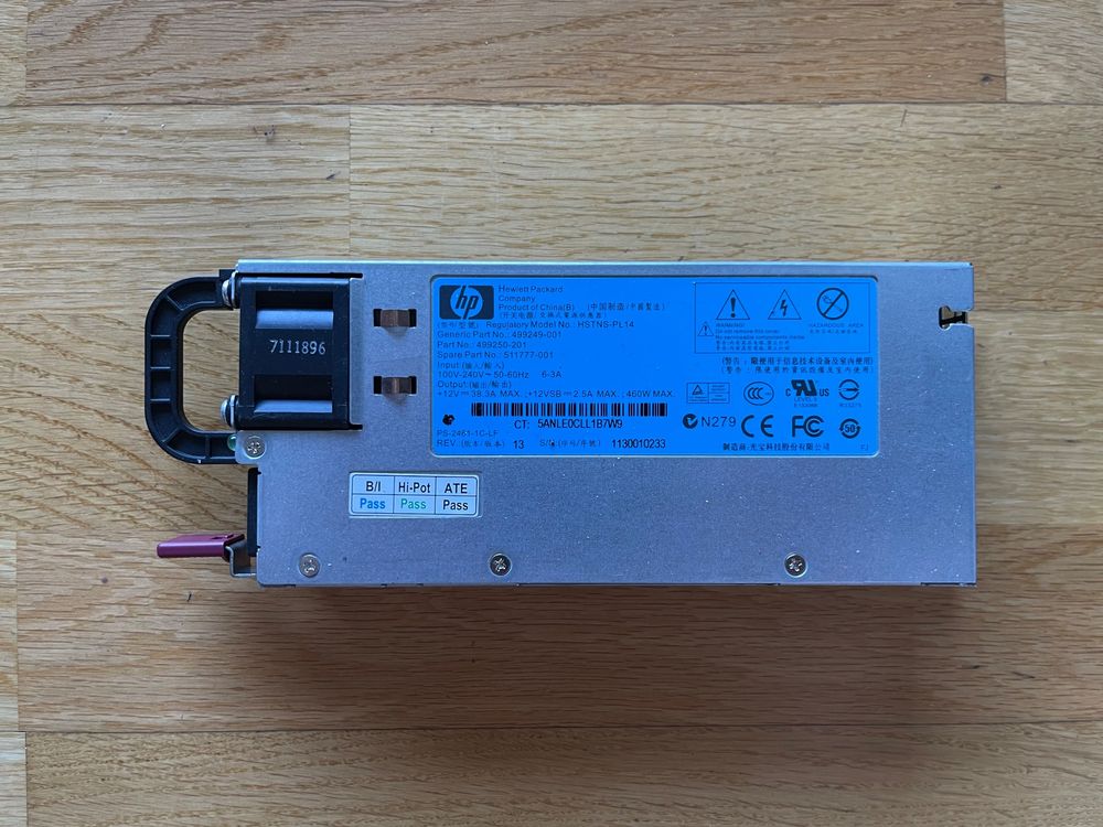 HP HSTNS-PL14 Server Netzteil 460W | Kaufen auf Ricardo