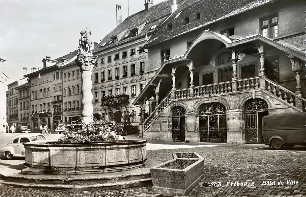 Alte Foto AK Fribourg - Hôtel de Ville | Kaufen auf Ricardo