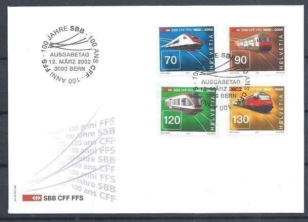 F1047 - FDC 100 ans des CFF (Gebraucht) in Trelex für CHF 2 – mit ...