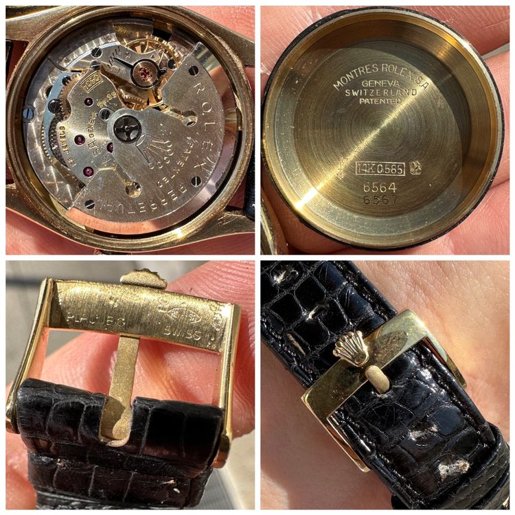 Rolex 6567 Gold Black Gilt Dial Homme - Herren | Kaufen auf Ricardo