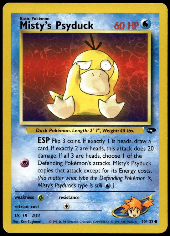 Misty's Psyduck 90/132 Pokémon Gym Challenge ab 1.- | Kaufen auf Ricardo