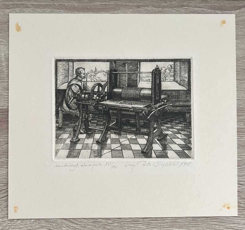 Kupferstich Original von Piotr Ciesielski | Kaufen auf Ricardo