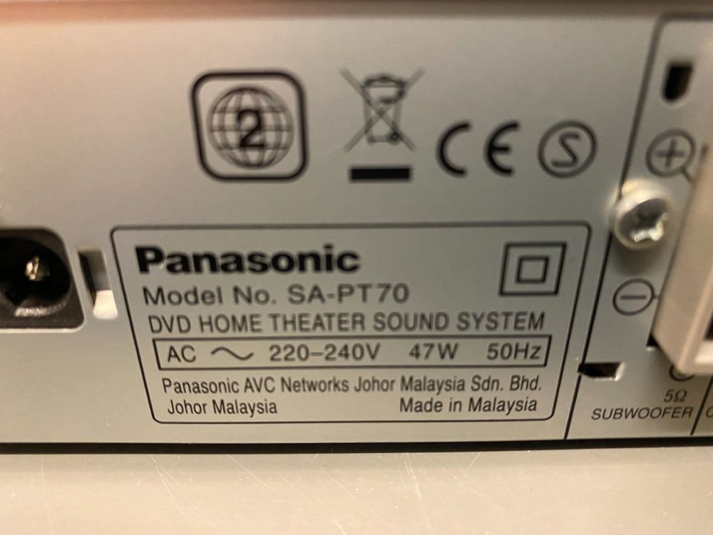 Panasonic SA-PT70 (Defekt) in Winterthur für CHF 5 – mit Lieferung auf ...