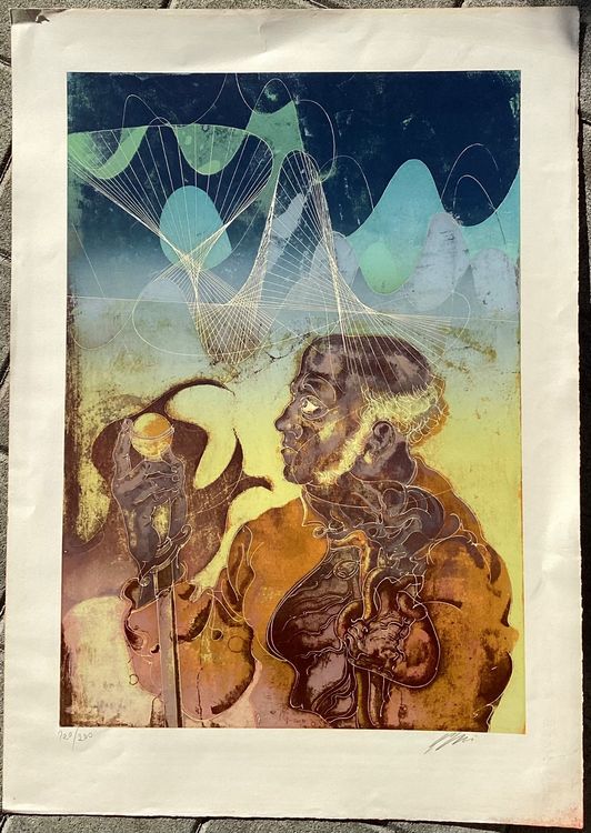 Hans ERNI (1909-2015) Grosse Lithographie Handsigniert | Kaufen auf Ricardo