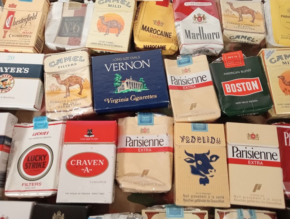 COLLECTION DE PAQUETS DE CIGARETTES ANNÉES 1990 VIDES (Gebraucht) in ...