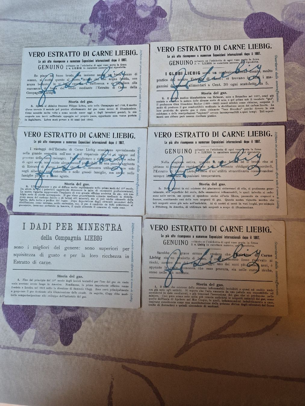 Collezione figurine Liebig "Storia del gas", ra (Usato) a Monte Carasso ...