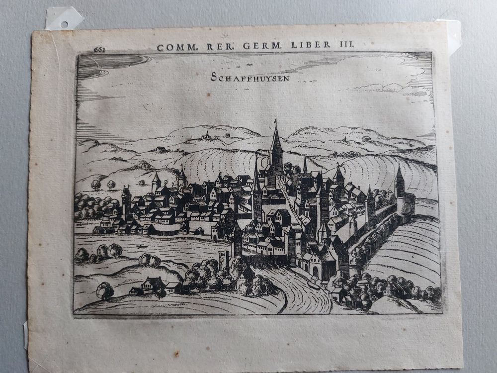Kupferstich radierung von 1616 17.jh Schaffhausen (Gebraucht) in Opfertshofen SH für CHF 50 ...