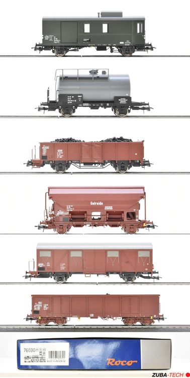 Roco 76030 Güterwagen-Set der DR 6tlg H0 GS mit OVP | Kaufen auf Ricardo