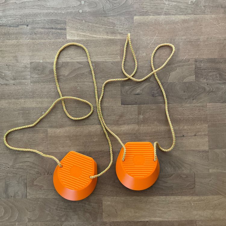 Clip Cloppers, Pferdestelzen für Kinder, orange | Kaufen auf Ricardo