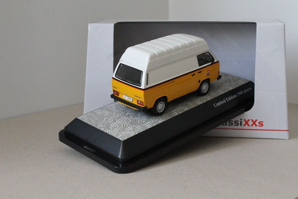 VW T3 Kastenwagen Hochdach PTT / Forgon Toit surélevé / 1:43 (Neu und ...