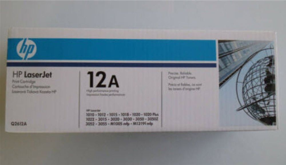 HP LaserJet 1010/1020 Toner, 12A, Q2612A (Neu und originalverpackt) in ...