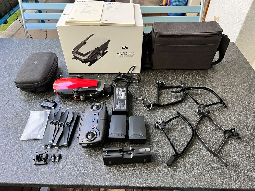DJI Mavic Air Fly More Bundle Flame Red 430 g, 12 Mp (Gebraucht) in ...